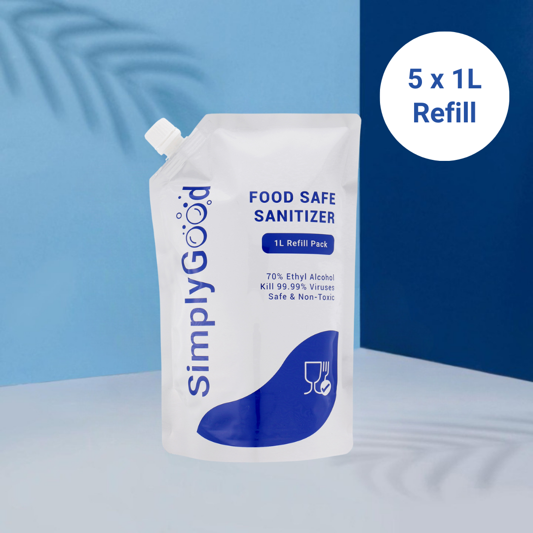 5L Food-Grade Sanitizer Refill Pack – SimplyGood