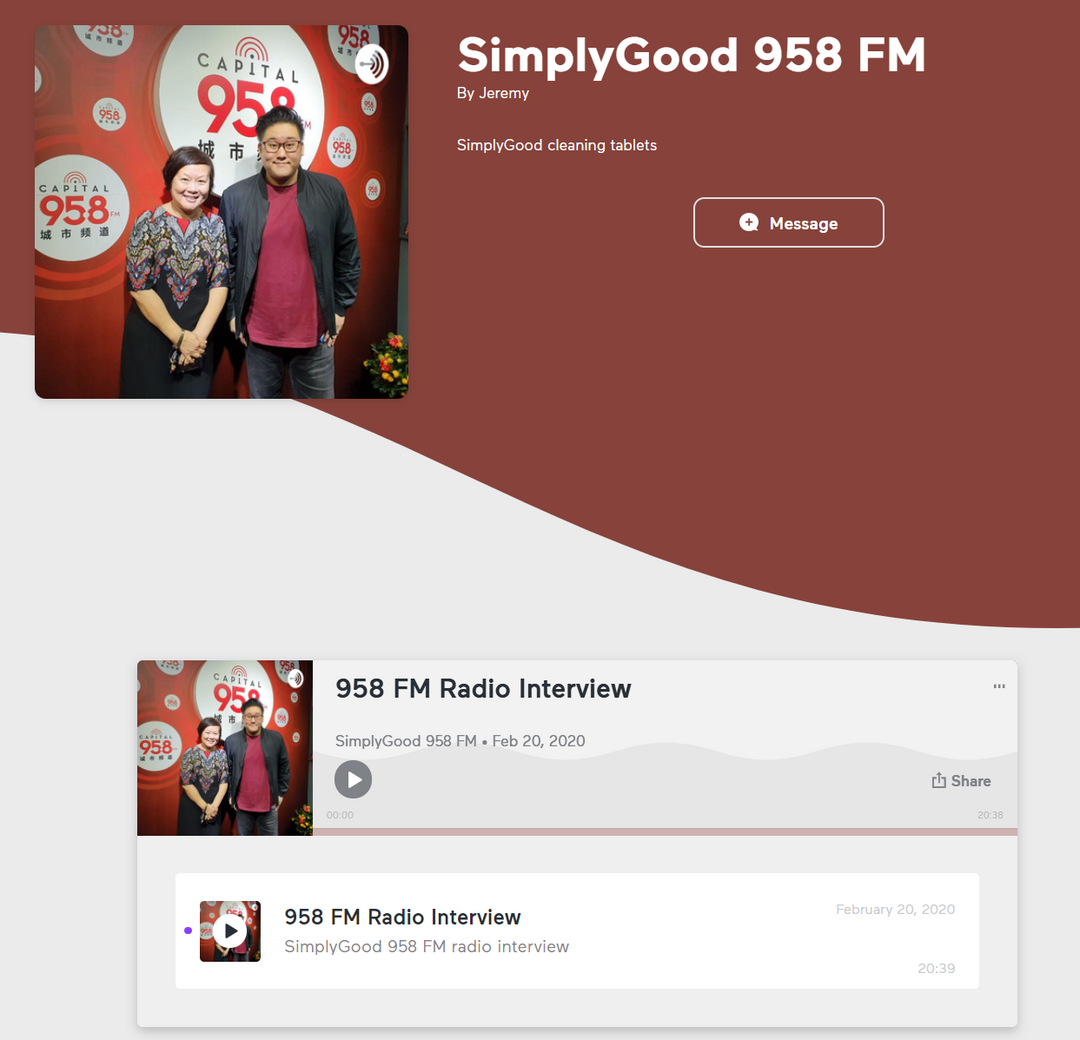 958FM Radio SimplyGood feature